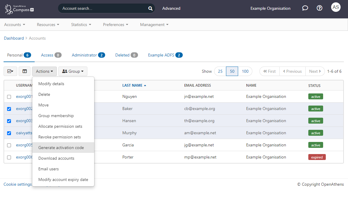 How to re-send an account activation email